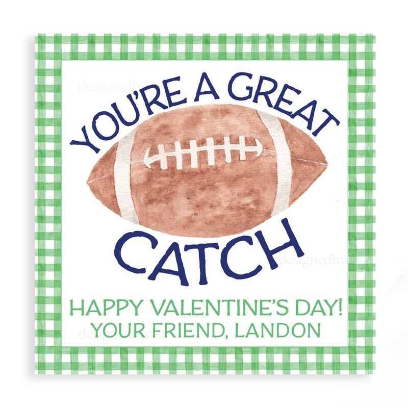 Football Valentine - Etsy