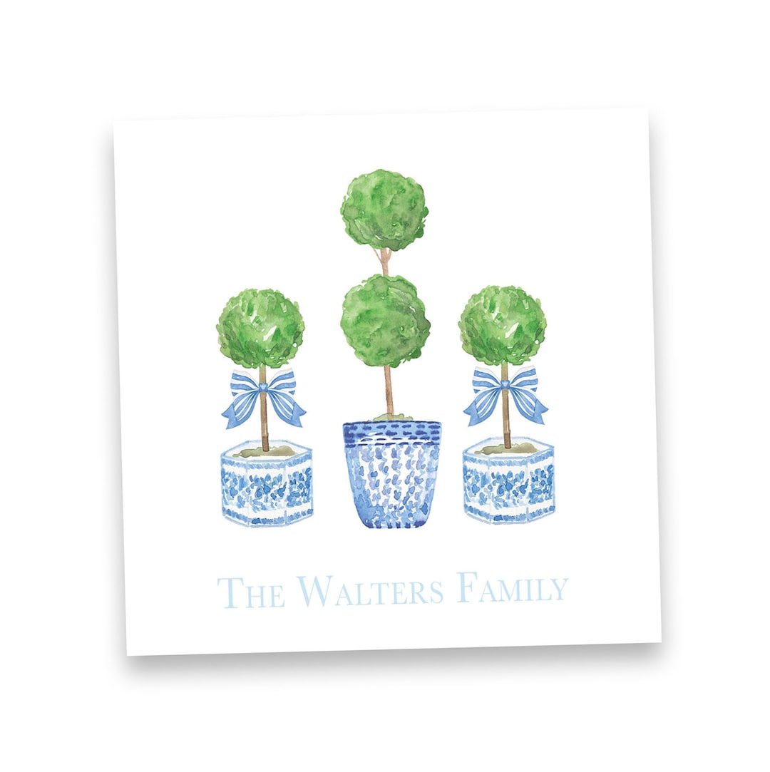 Topiary Gift Tag | Digital and Print/ship Options - Etsy