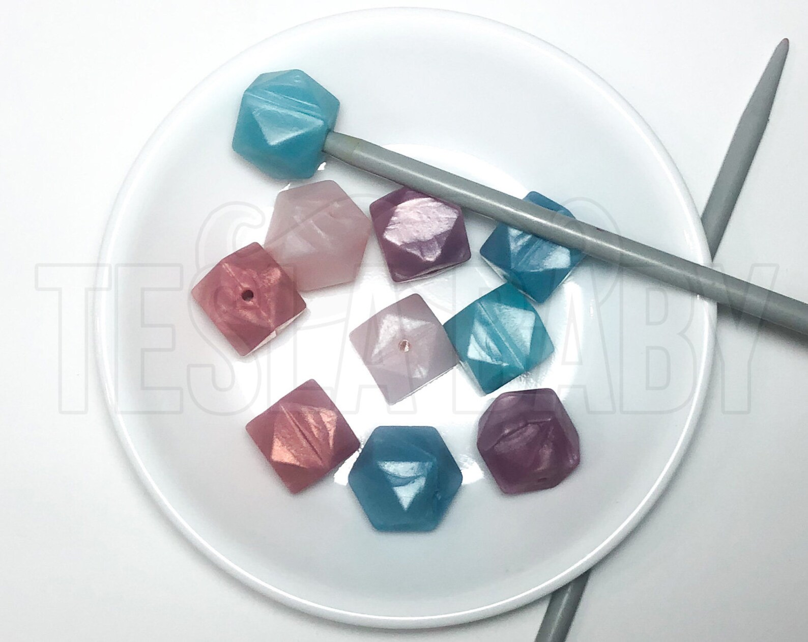 Knitting Needle Stoppers Rich Metallics Beader Caps - Etsy