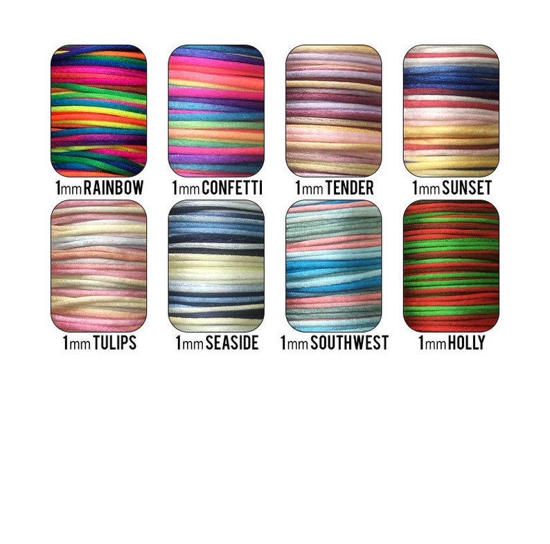 2mm Multi-colored Nylon Cord String Rope for Crafts Silicone - Etsy
