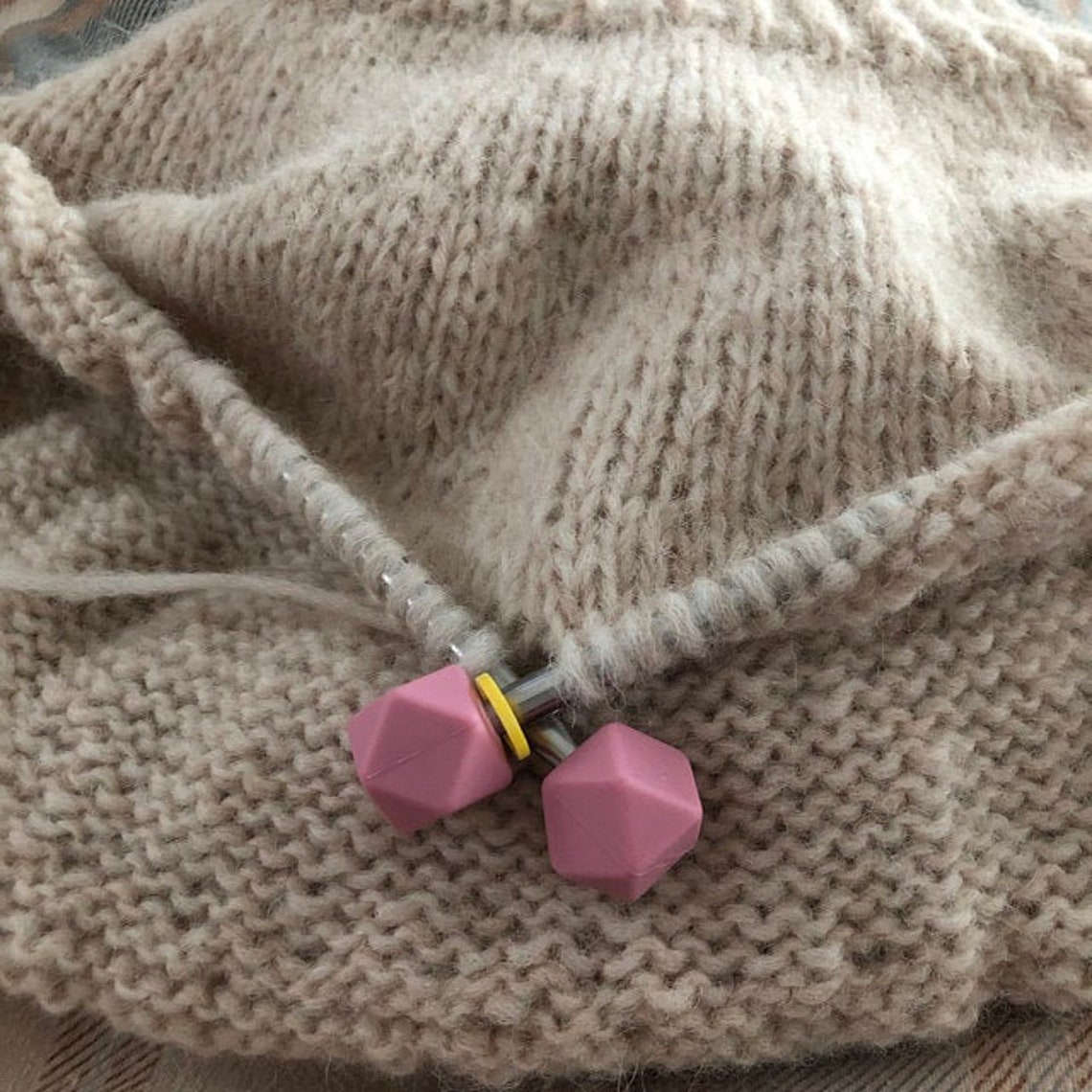 Knitting Needle Stoppers - Rainbow Tiles - Beader Caps - Beader Tips ...