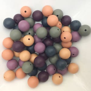 60 Bulk Silicone Beads - Fall Autumn Colors - Bulk Silicone Beads ...