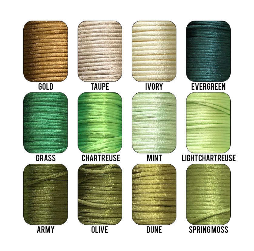 2mm Solid Colored Nylon Cord String Rope 2 mm or Stretchy | Etsy