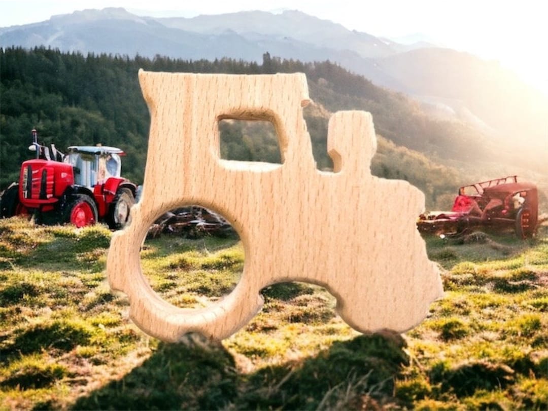 Wood Tractor Shape With Stack and Textured Wheels - DIY Wood - Etsy