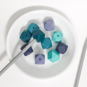 Knitting Needle Stoppers - Cool Colors - Beader Caps - Beader Tips ...