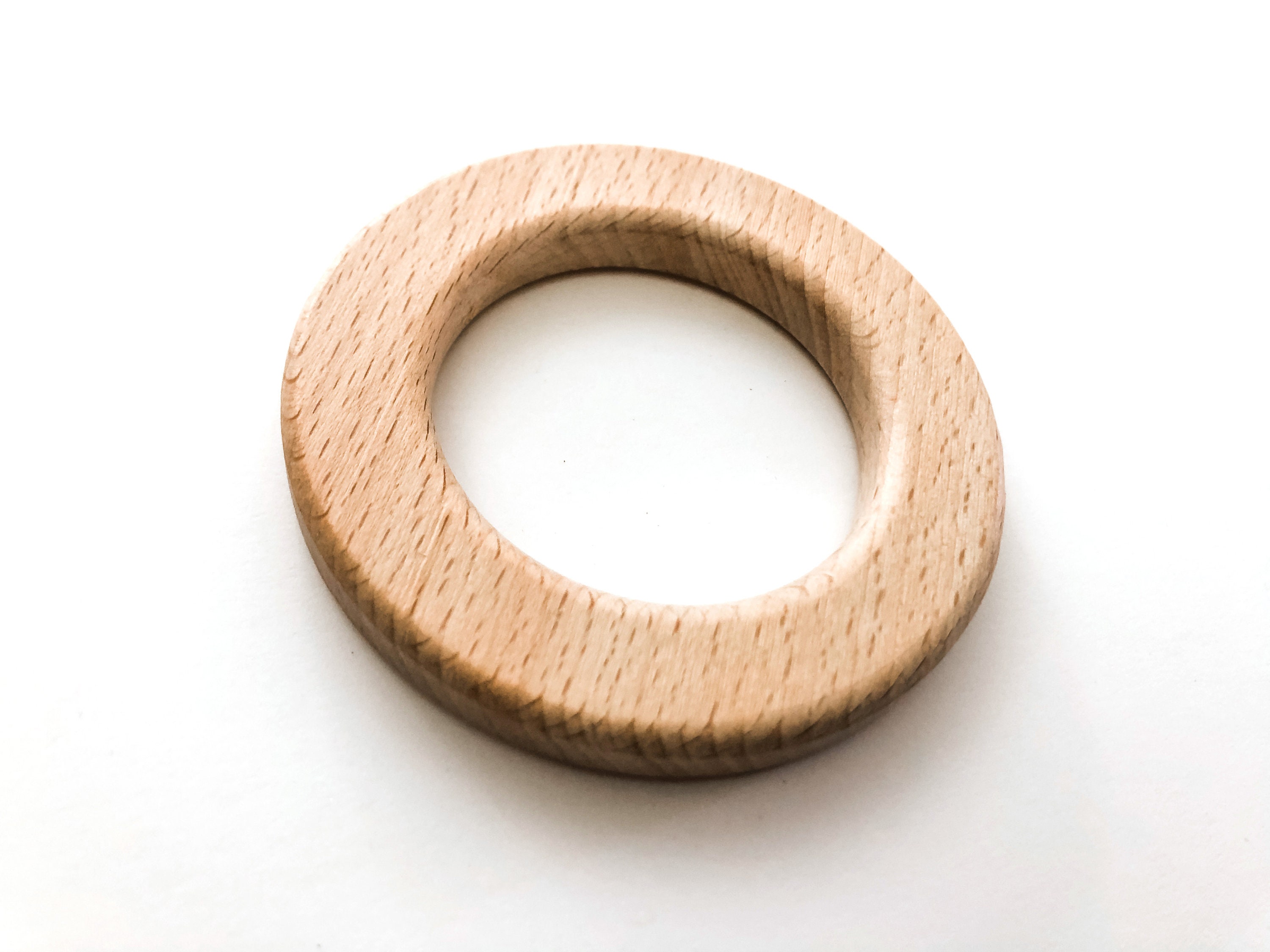 3.14 Inch 80 mm Round Flat Wood Rings Beech Wood Food Safe | Etsy