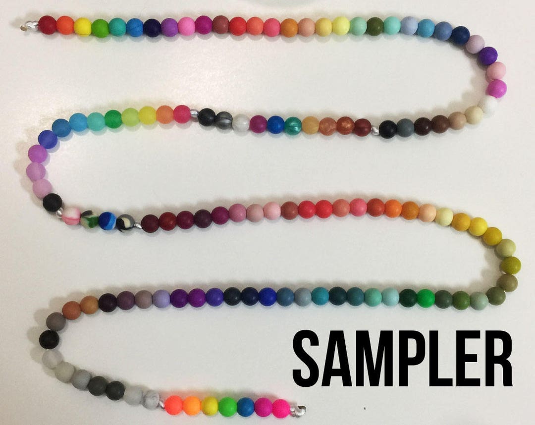 Silicone Bead Color Swatch Sampler in All of Our Colors - Sample Cord ...