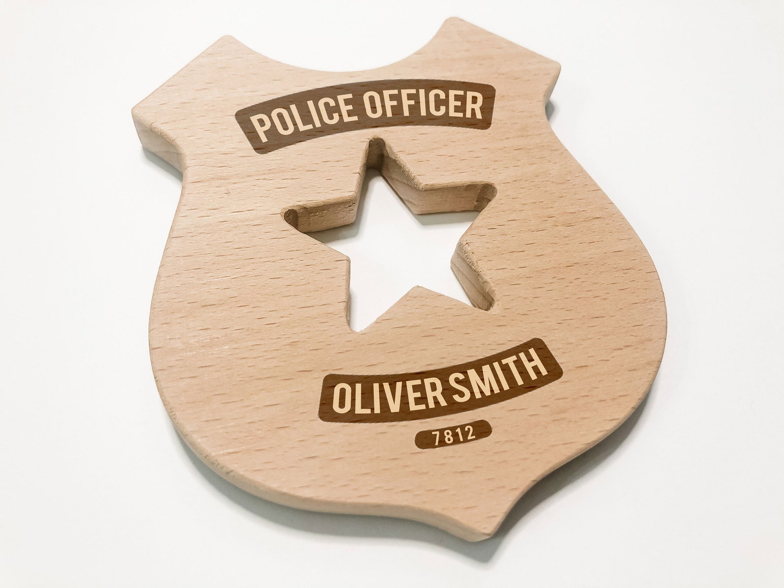 Large Police Officer Wood Shape and Wood Toy 4 in x 3.75 in | Etsy