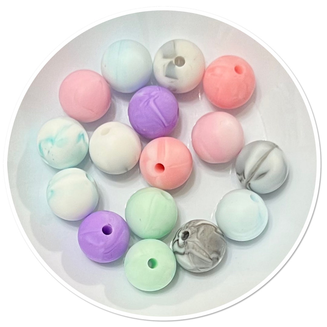 8 Pairs Marble Sock Knitting Needle Stoppers 2mm 3mm - Beader Caps Tips ...