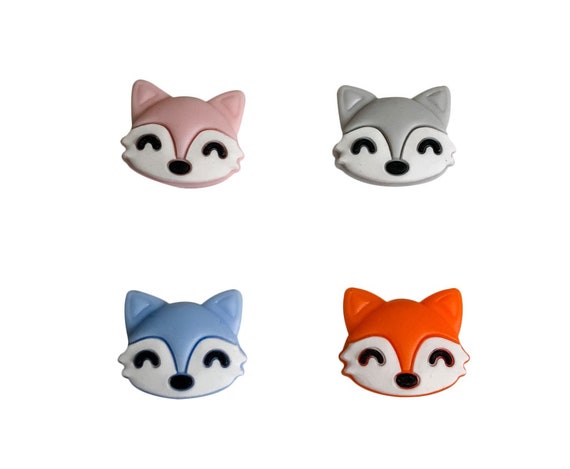 Silicone Fox Beads Bulk Silicone Beads Wholesale DIY - Etsy