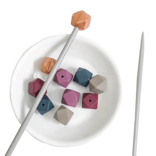 Knitting Needle Stoppers Rich Metallics Beader Caps - Etsy