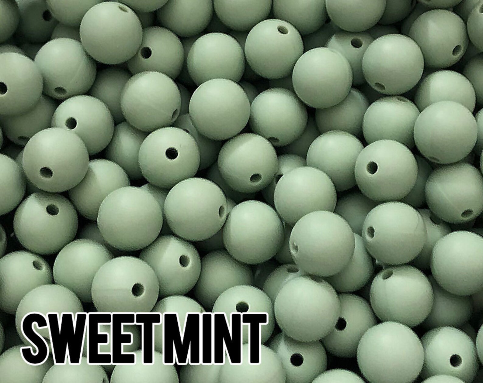 Silicone Beads, 9 Mm Sweet Mint Silicone Beads 10-1,000 (aka Dusty Mint ...