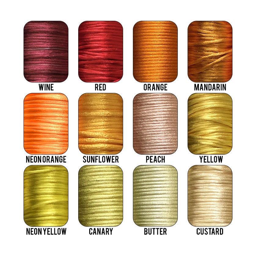 2mm Solid Colored Nylon Cord String Rope 2 Mm or Stretchy - Etsy