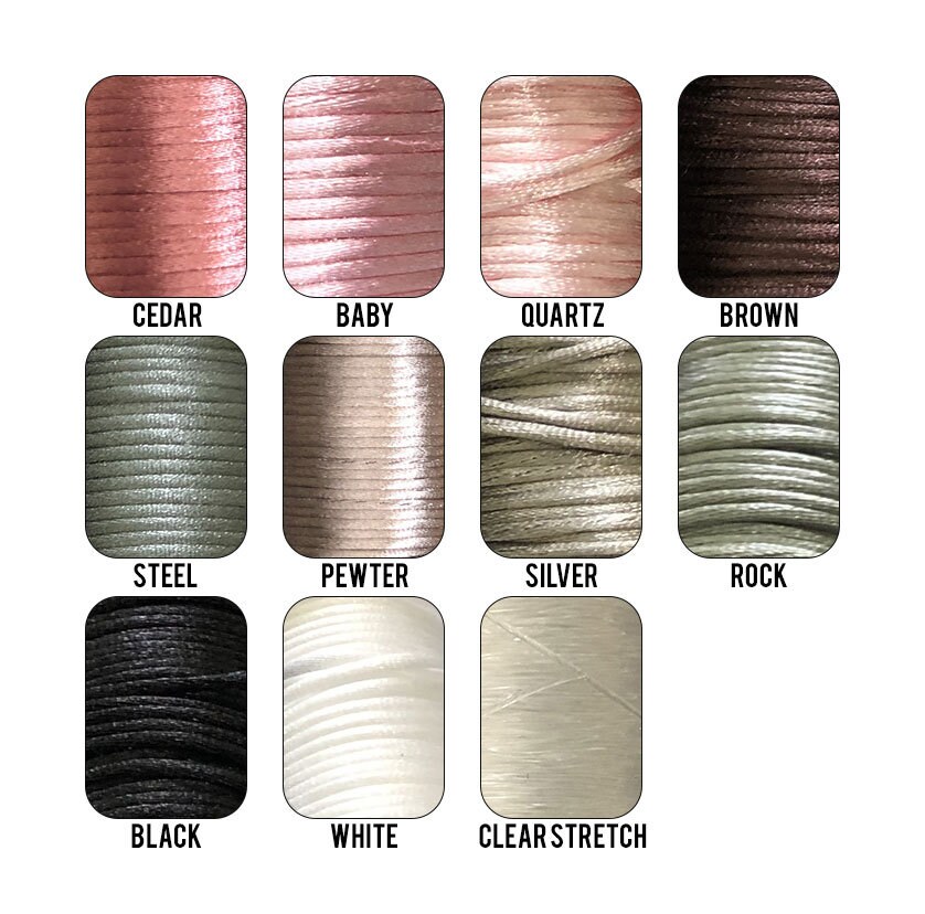 2mm Solid Colored Nylon Cord String Rope 2 Mm or Stretchy - Etsy