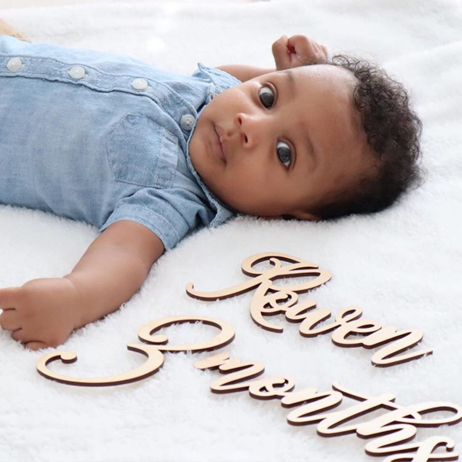 Wood Baby Milestone Numbers Cards - Baby Photo Props - Milestone Marker ...