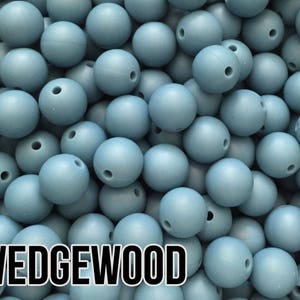 Silicone Beads, 12 Mm Wedgewood Silicone Beads 10-1,000 (aka Medium ...