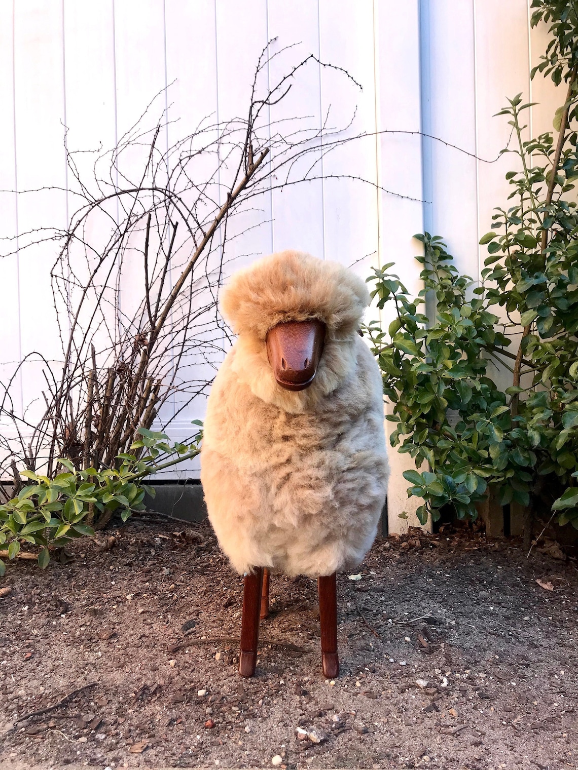 Sheep Footstool Ottoman – Sculptural Animal Footrest – Handmade ...