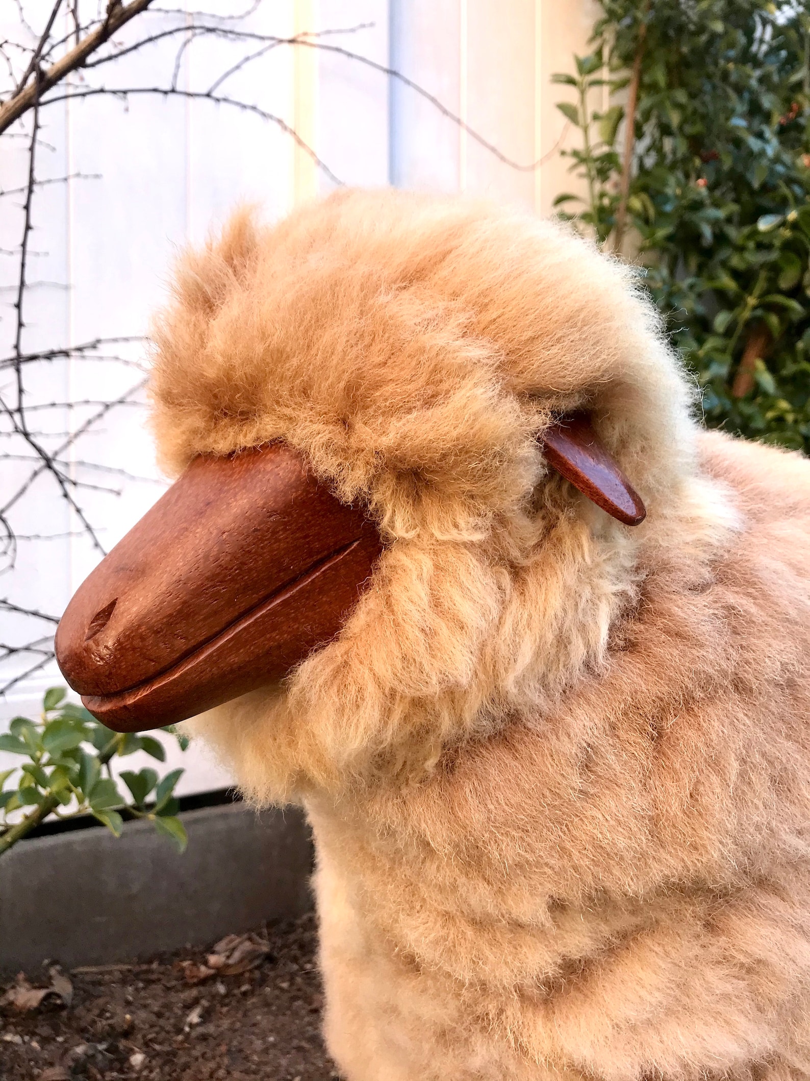 Sheep Footstool Ottoman – Sculptural Animal Footrest – Handmade ...