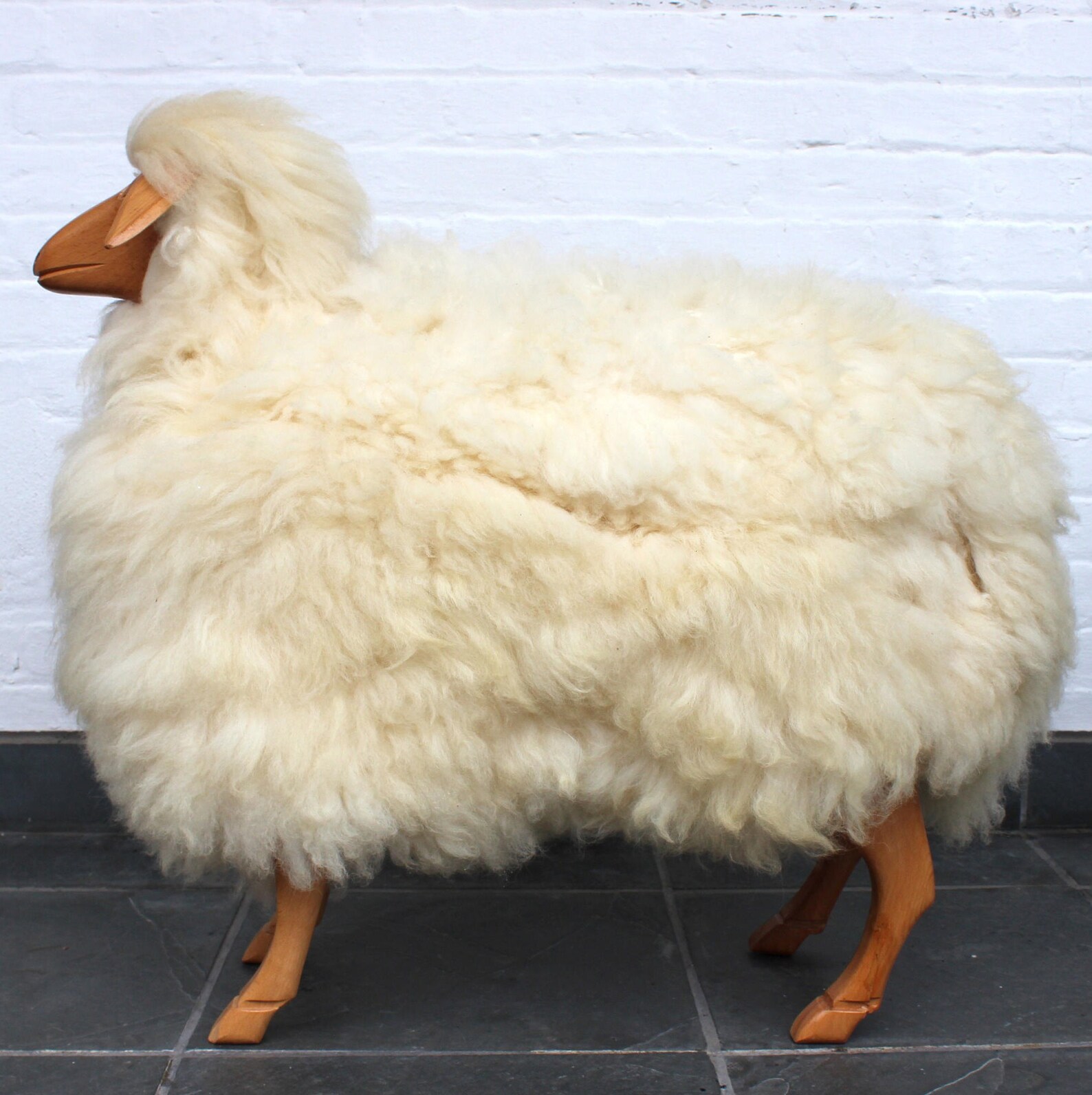Sheep Ottoman Bench – Sculptural Animal Seating – Handmade Statement ...