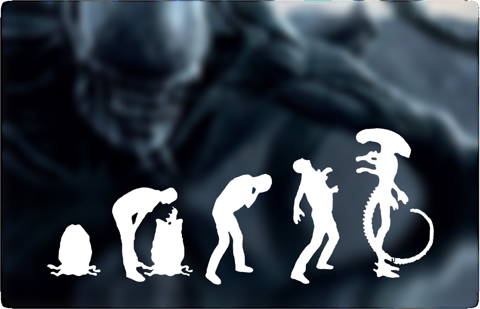 Alien evolution tee shirt. The life cycle of the Xenomorph. | Etsy