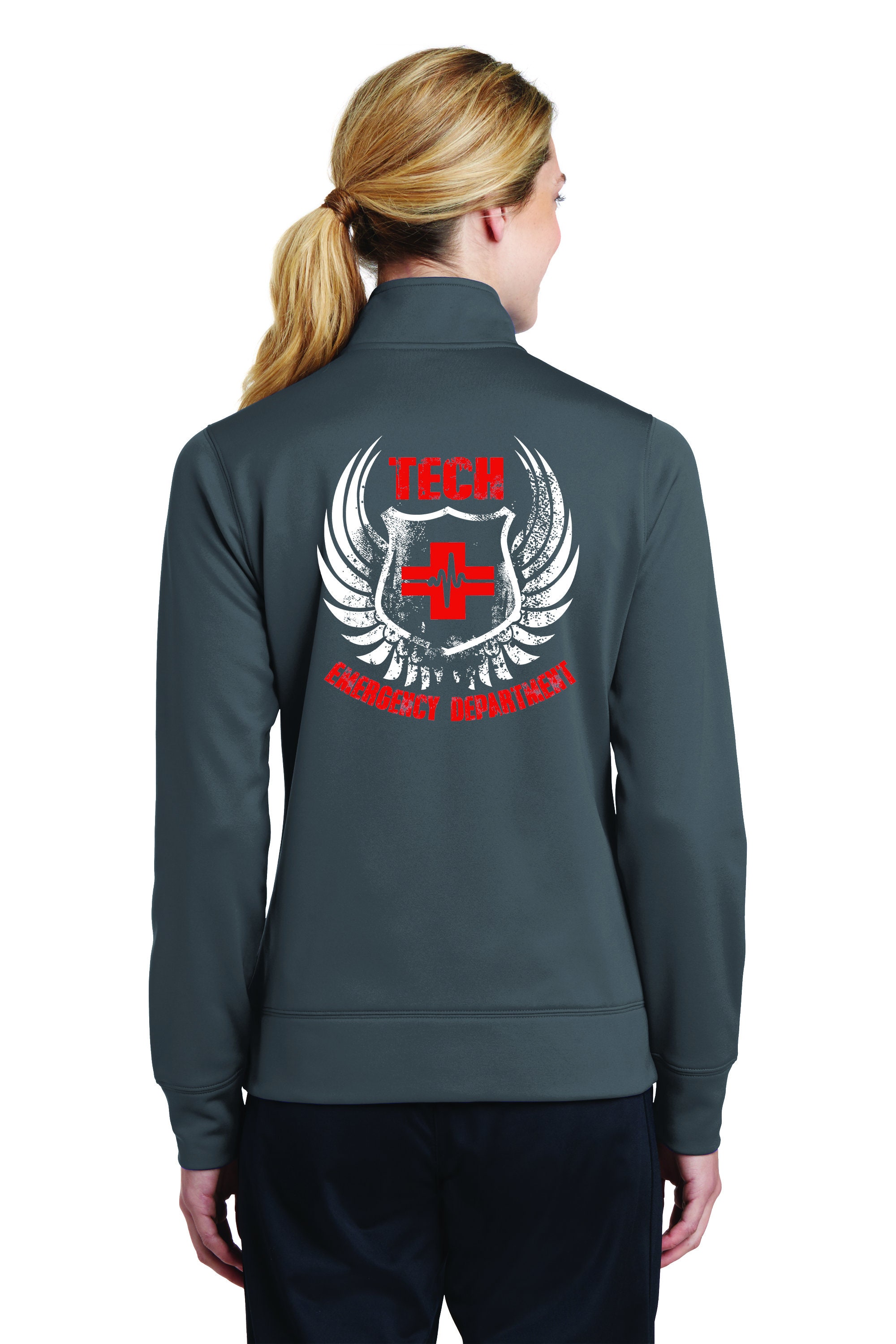 ER Tech Jacket Women's Emergency Department Fleece Jacket | Etsy