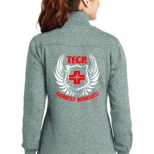 ER Tech 1/4 Zip up Pullover Jacket | Scrub Jacket | Nurse Work Jacket ...