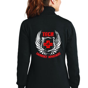 ER Tech 1/4 Zip up Pullover Jacket | Scrub Jacket | Nurse Work Jacket ...