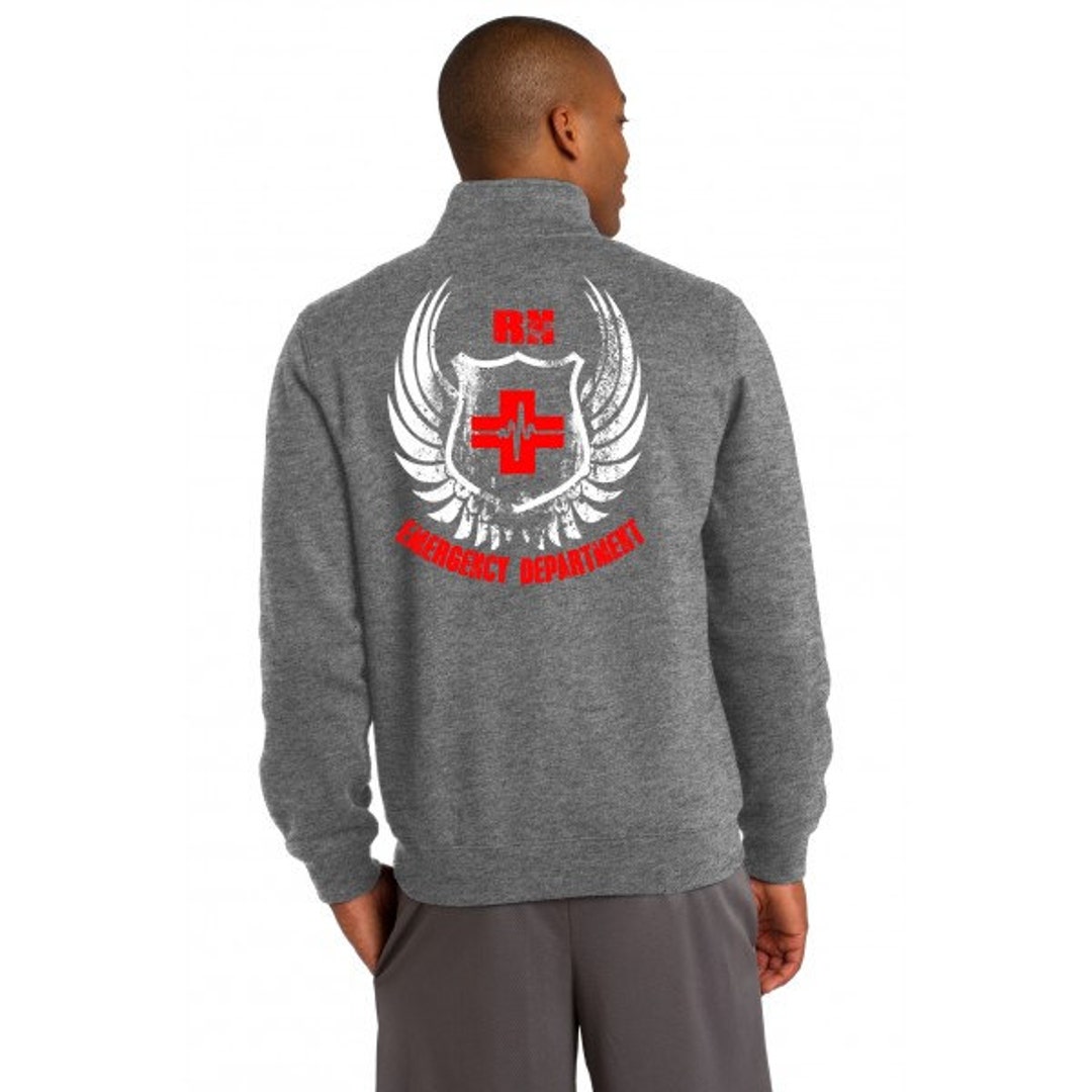 Emergency Department Jacket Men's Heather Gray ER Jacket Nurse Work ...