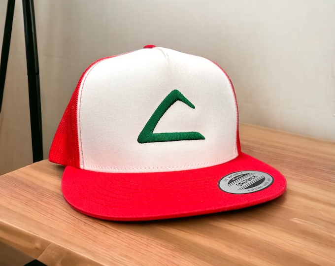 Pokemon Ash Ketchum Hat Snap Backash Hat Ash Costume Pokemon Hat Ash ...