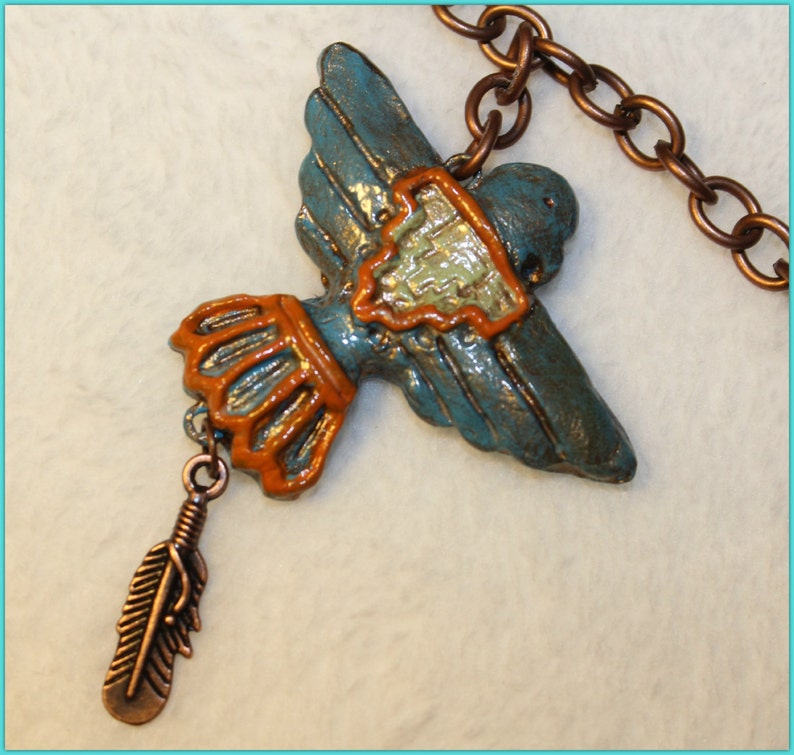 Clay Arrowhead, Clay Indian Head and Clay Spirit Bird on a 36 Antique ...