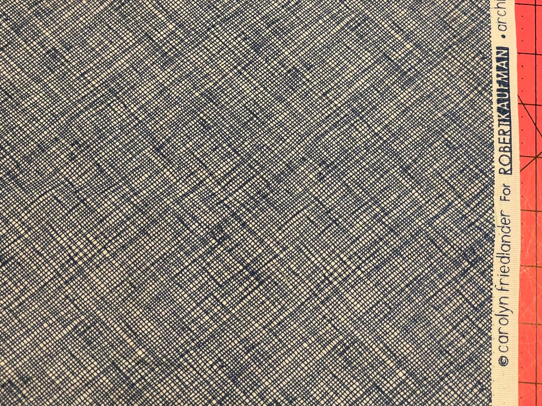 Alexander Henry Heath Grey Crosshatch Fabric by the Half Yard - Etsy