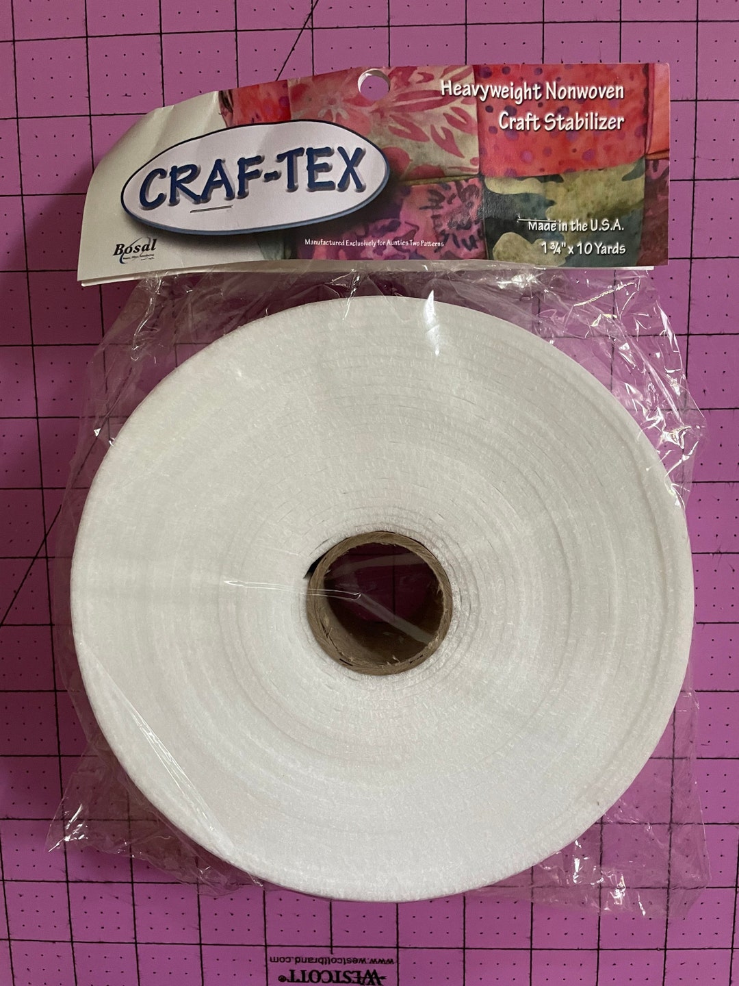 Bosal CRAF-TEX Roll Heavyweight Nonwoven Sew in Craft Stabilizer ...