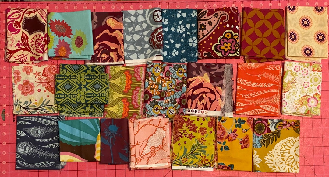 Anna Maria Horner for Free Spirit Fabrics Large Scrap Bag Bundle 22oz ...