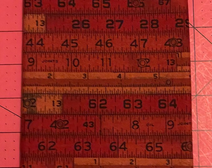 Building Blocks Red Tape Measure Ruler by American Jane Sandy Klop for ...