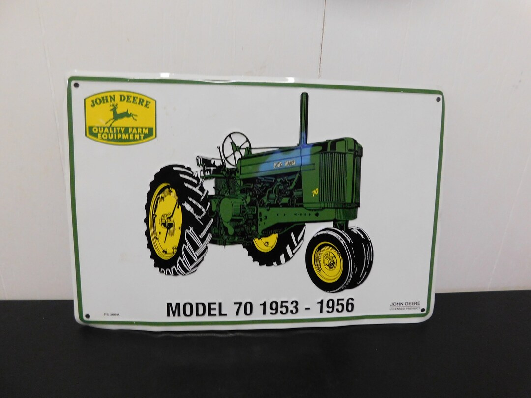John Deere Tractor Tin Advertising Sign 17 X 12 Classic Logo - Etsy