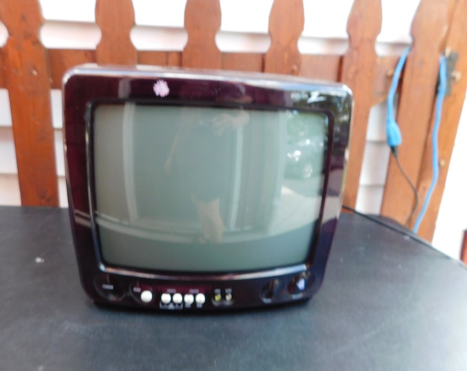 Zenith Atomic Purple CRT 13" Clear TV Retro Gaming Prison Tested - Etsy