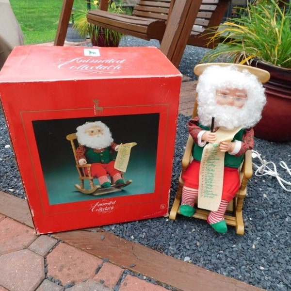 Santa Claus in a Rocking Chair - Etsy