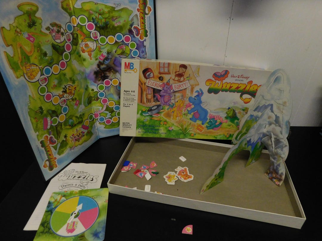 Vintage Walt Disney WUZZLES Board Game INCOMPLETE - Etsy