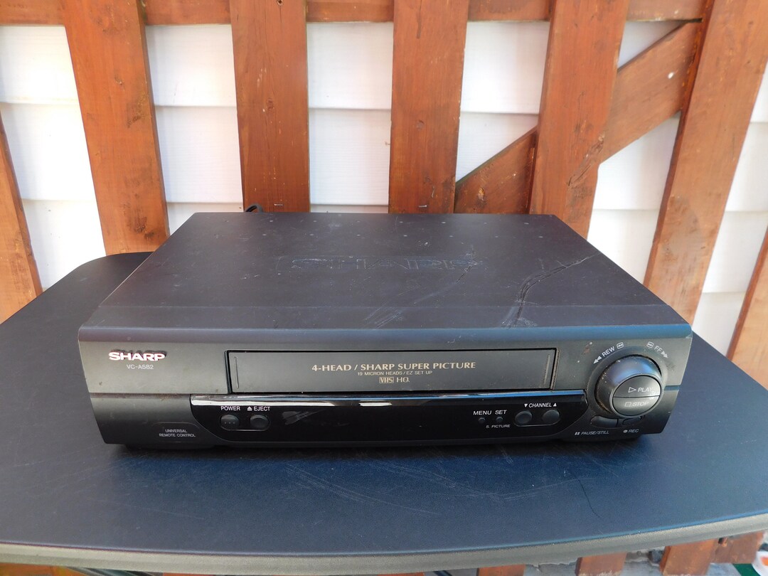 SHARP VC-A582U V 4-head Vhs Vcr Player Recorder - Etsy SHARP VC-A582U V 4-head Vhs Vcr Player Recorder - Etsy
