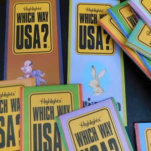 Highlights Which Way USA? Complete State Map Set Lot (50) 1999 Children ...