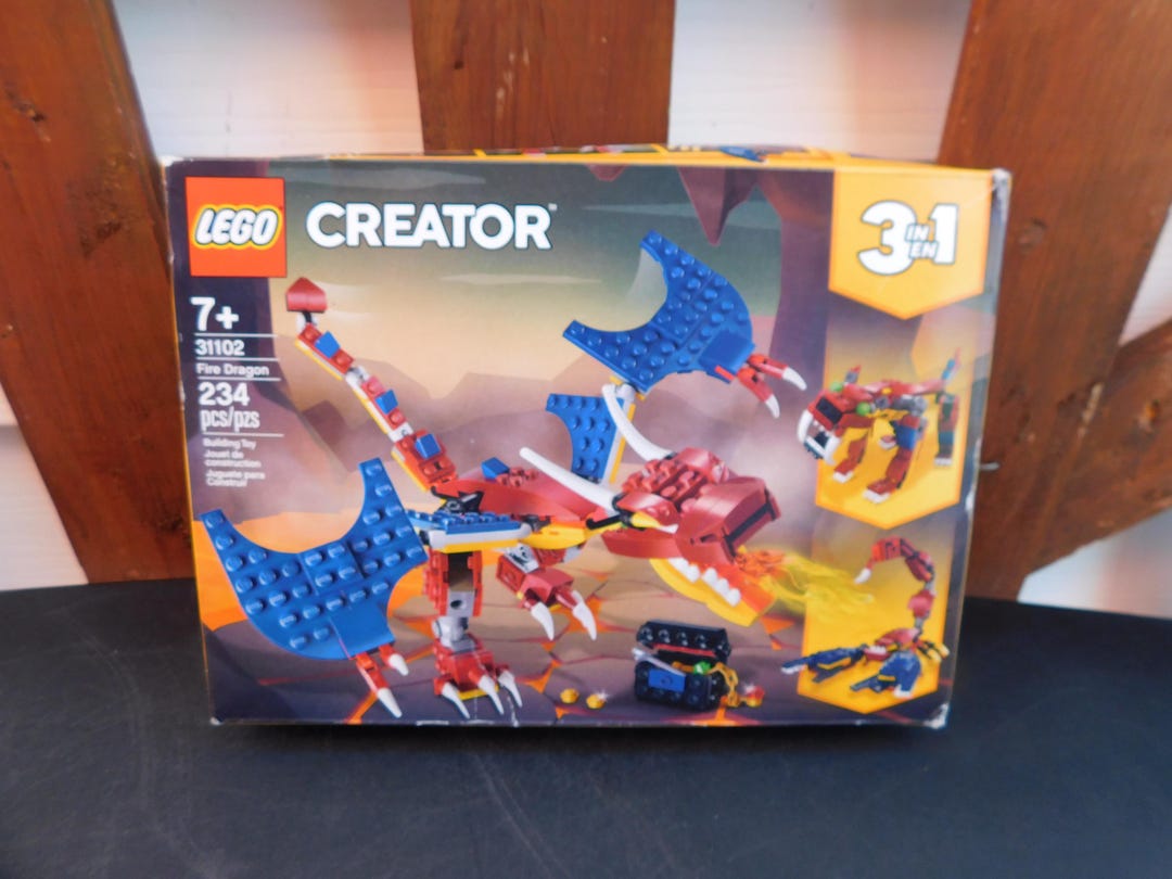 LEGO 31102 Creator 3 in 1 Fire Dragon Damaged Box NEW Sealed - Etsy