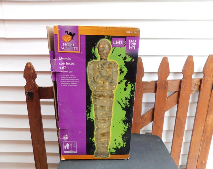 Home Accents Halloween Life Size Mummy LED Light up Decoration Prop ...