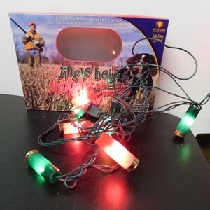 Jingle Bells REAL Shotgun Shot Gun Shell Christmas Tree 10 Lights 8ft ...