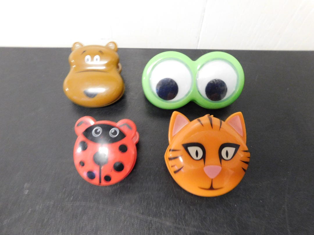 Lot of 4 Magnetic Chip Clips Fun Animal Faces for Bag Closure - Etsy