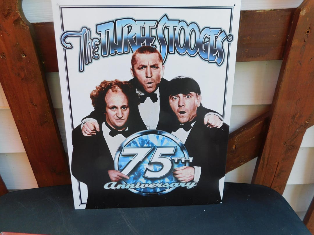 Vintage 1996 the Three Stooges 75th Anniversary Tin Sign 12 X 16 - Etsy