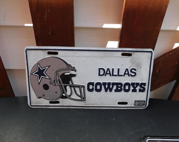 Dallas Cowboys Football Metal License Plate Vintage - Etsy