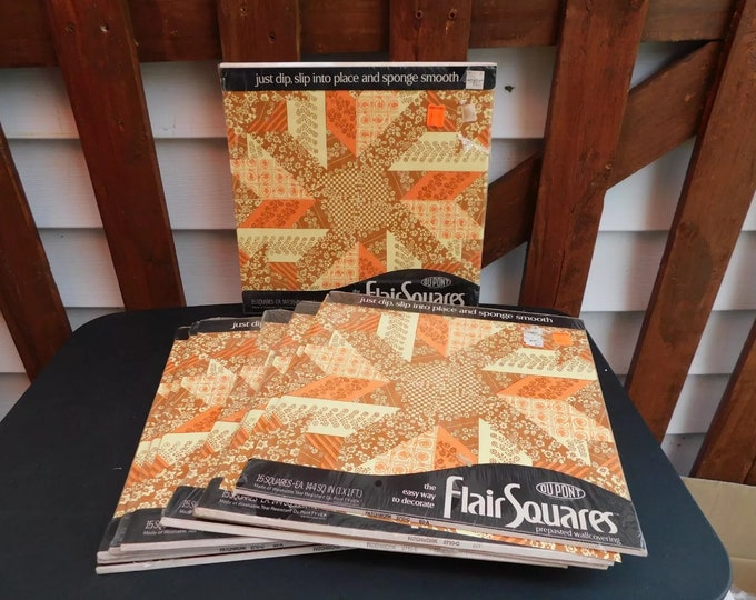 1960s Dupont Flair Squares / Decals / 3 Packs / 15 Squares per Pack ...