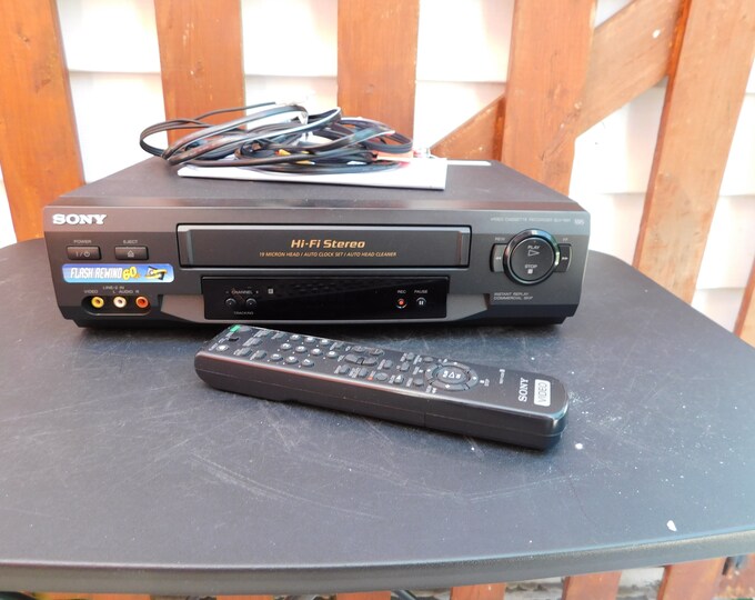 Sony SLV-N51 VCR 4 Head Hi-fi Stereo VHS Player Recorder With Remote ...