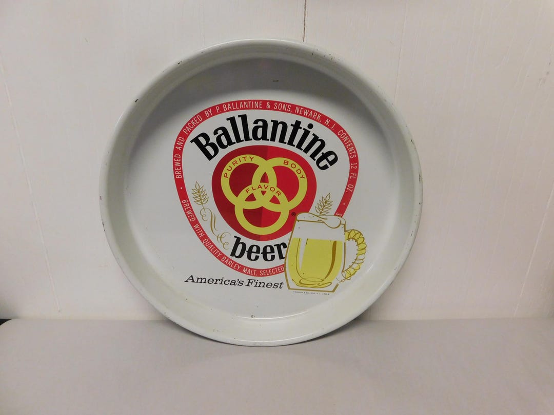 Vintage 13" Ballantine Beer Tray - Serving Tray - America's Finest - Etsy