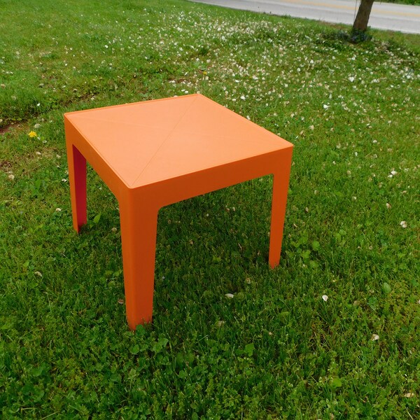Orange Side Table - Etsy